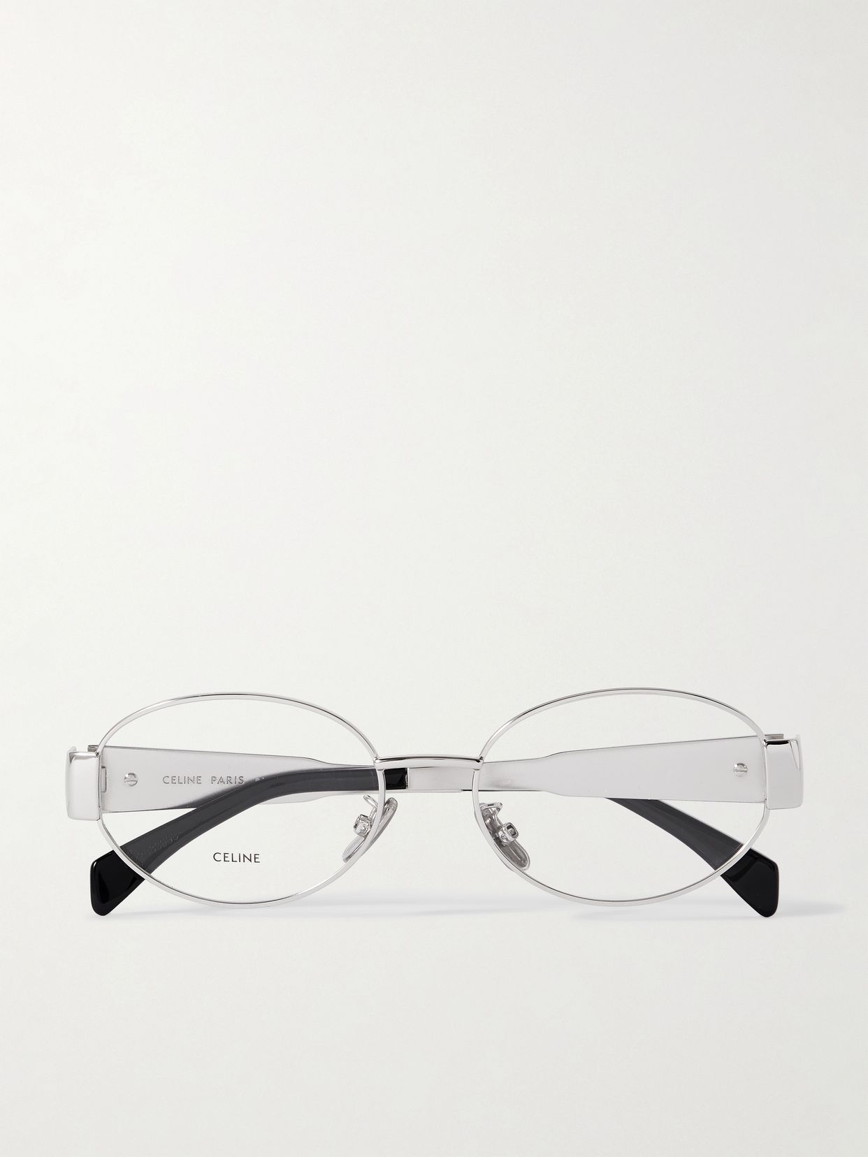 트리옴프 오벌 프레임 실버톤 안경 CL50140U 016 | 셀린느 | 페칭 FETCHING