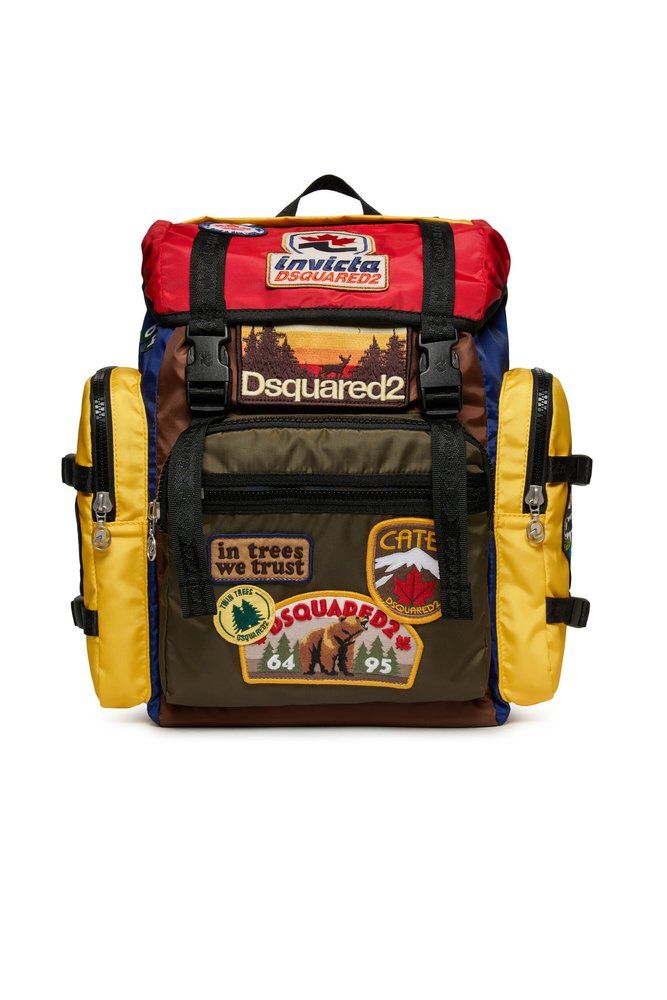 Dsquared 2 kids 로고 패치 컬러블록 백팩 - 페칭