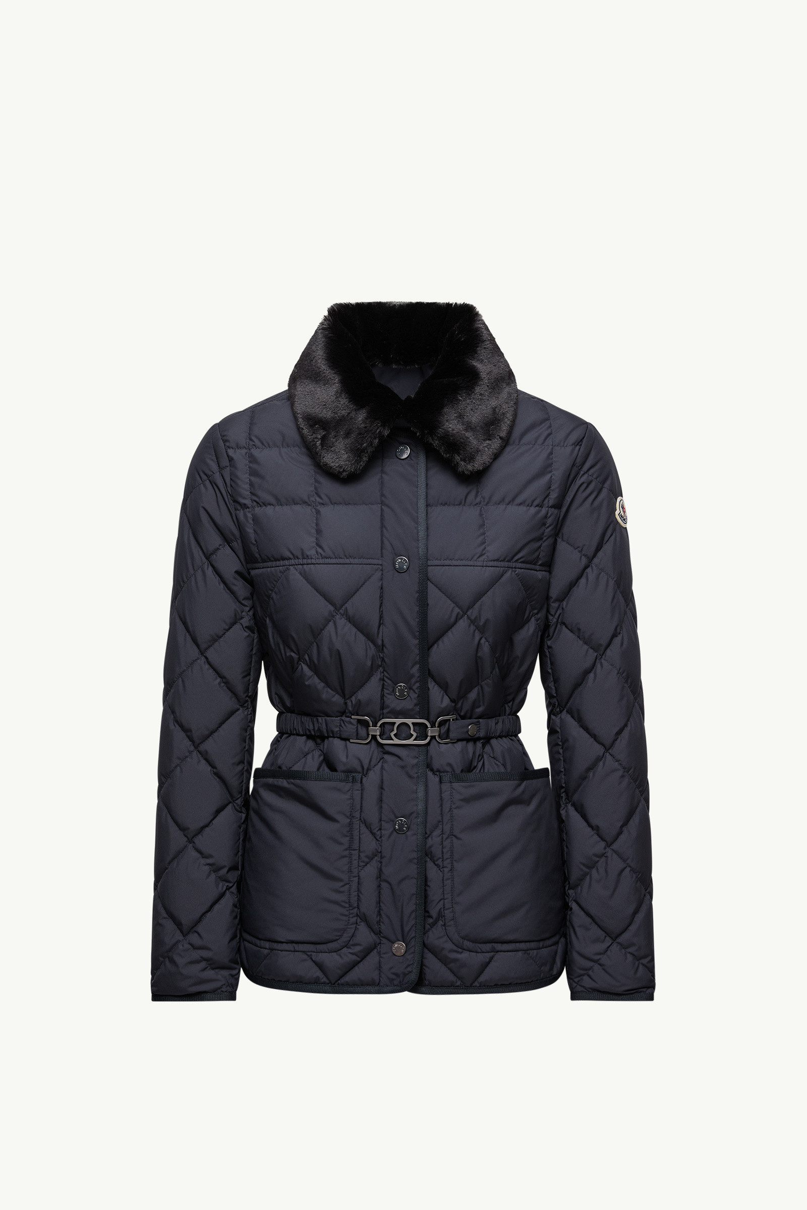 Cygne 합성 소재 트리밍 쇼트 다운 재킷 | 몽클레어 | 페칭 FETCHING