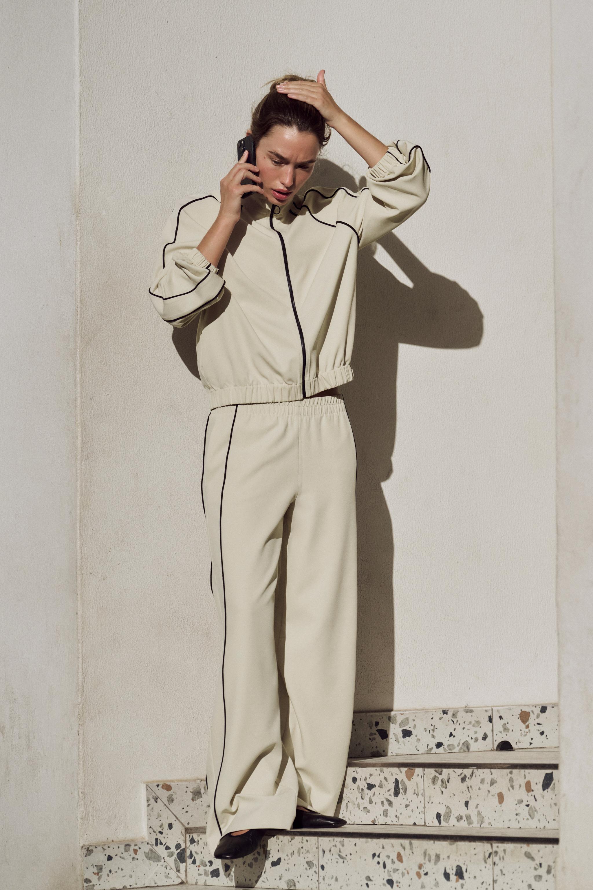 배색 파이핑 봄버 재킷 1165127 | ZARA | 페칭 FETCHING