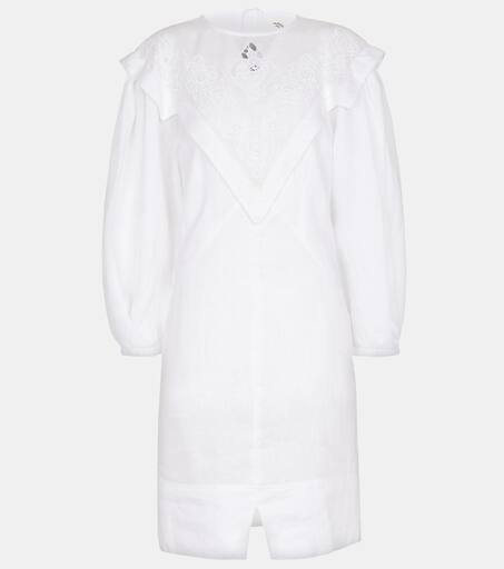 Elysian 엠브로이더리 리넨 미니 드레스 | ISABEL MARANT ETOILE | 페칭
