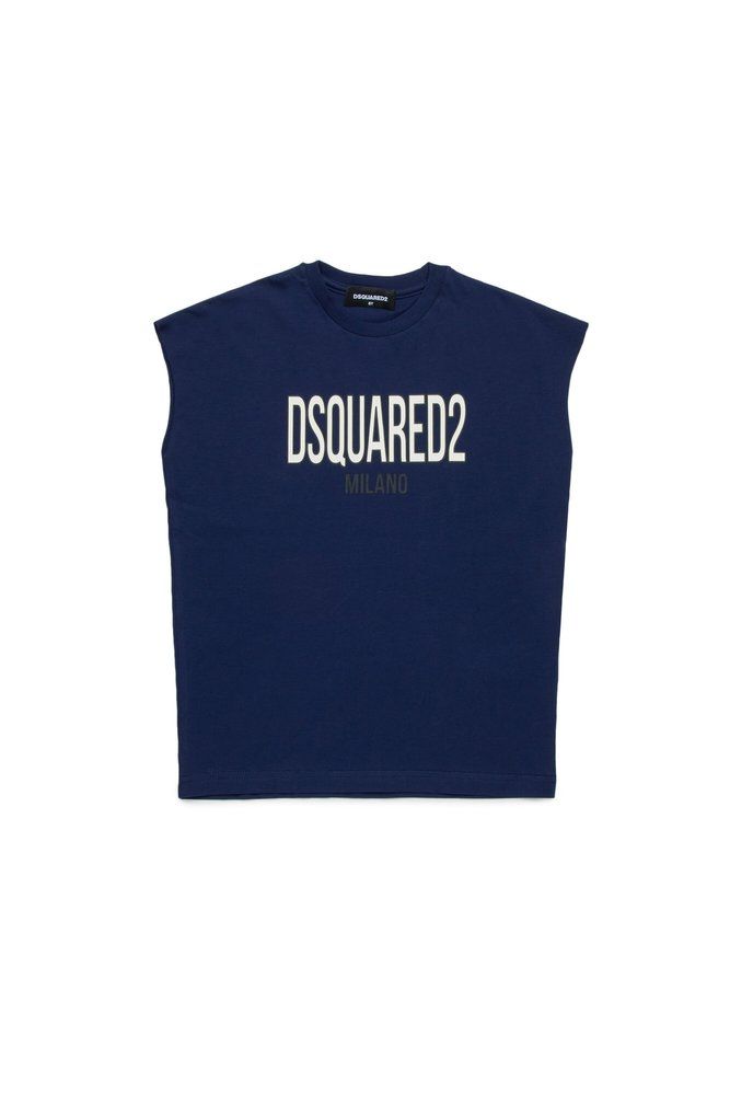 Dsquared 2 kids 로고 프린트 탱크탑 - 페칭