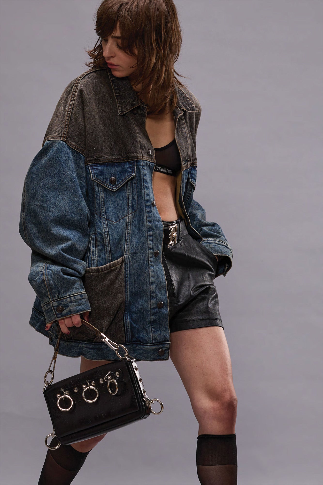 레이시 트러커 자켓 R13WD210 D271A | R13 | 페칭 FETCHING