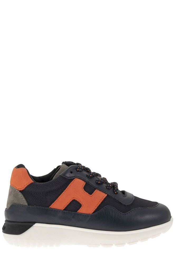 Hogan Kids 인터랙티브 3 로고 패치 스니커즈 - 페칭