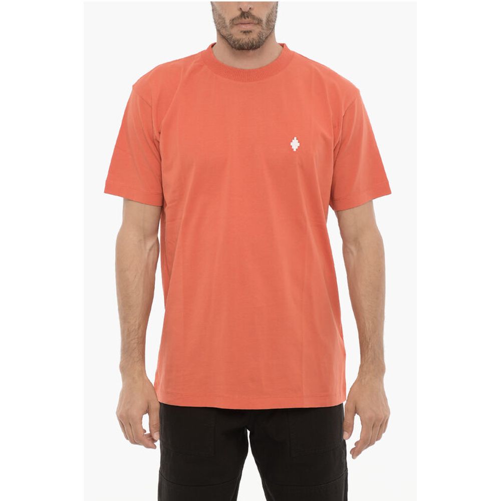 솔리드 컬러 크루넥 티셔츠 남성 자수 | 마르셀로 불론 | 페칭