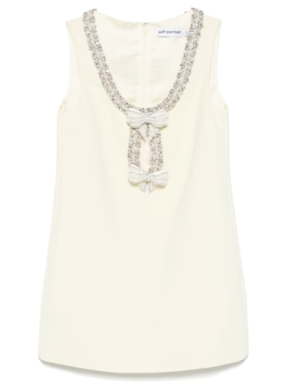 크레이프 보우 디테일 미니 드레스 | SELF PORTRAIT | 페칭 FETCHING