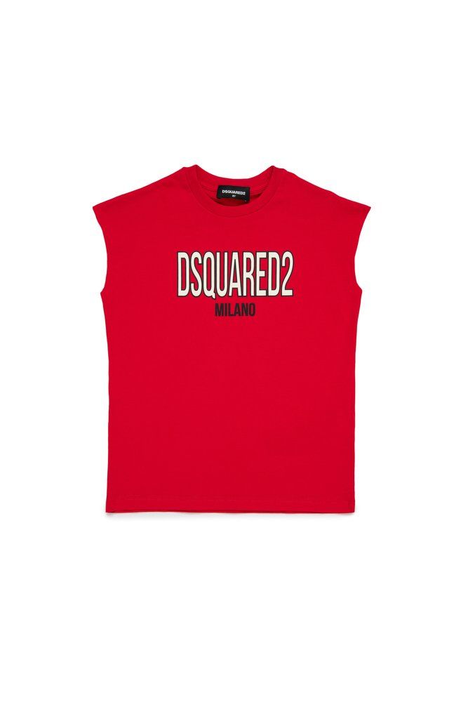 Dsquared 2 kids 로고 프린트 탱크탑 - 페칭