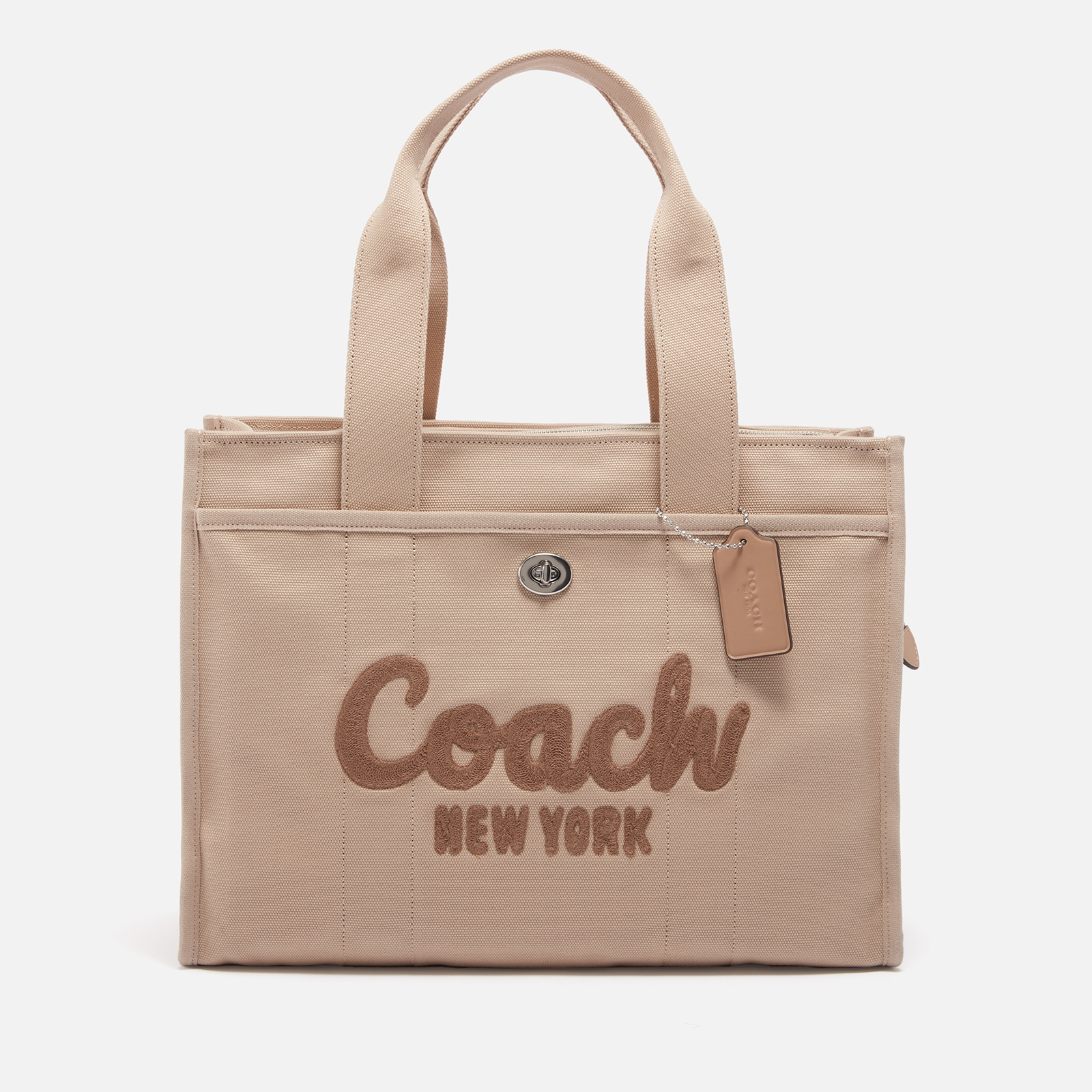 COACH 카고 토트 42 코튼 캔버스 백 - 페칭