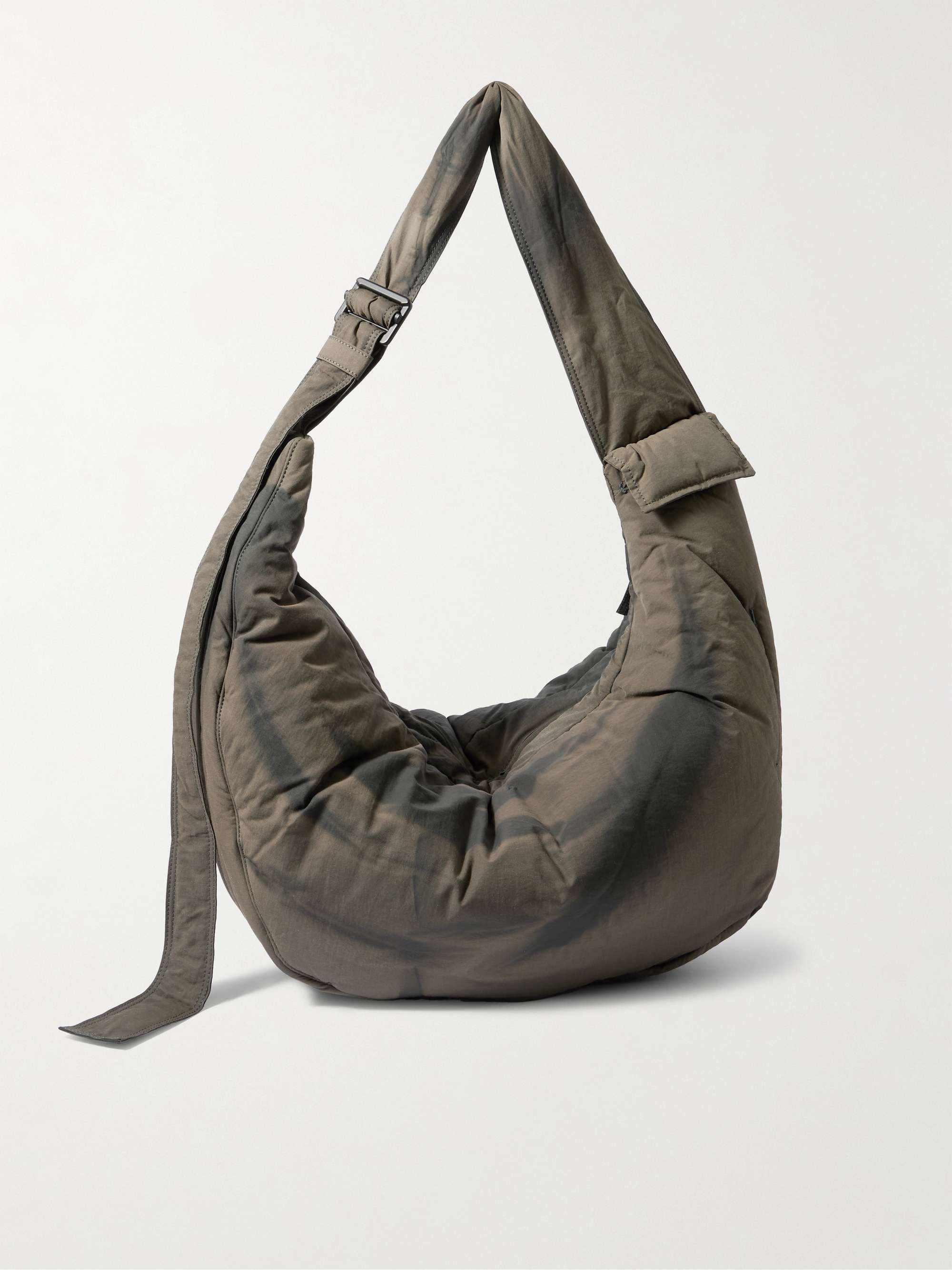 JIYONGKIM Sun-Bleached Canvas Messenger 백 - 페칭