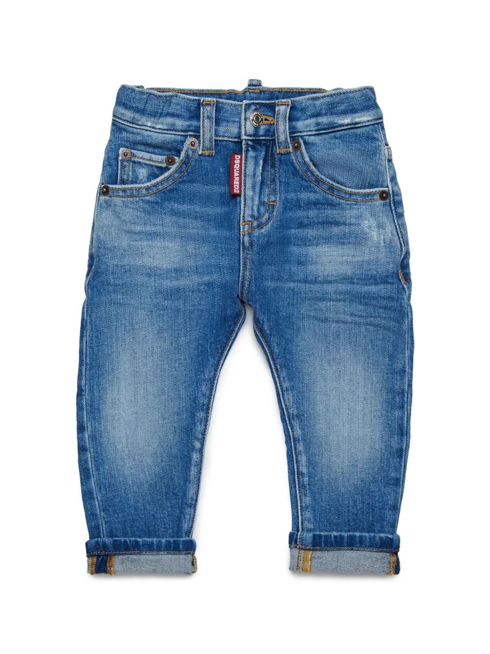 Dsquared 2 kids 테이퍼드 레그 진 - 페칭