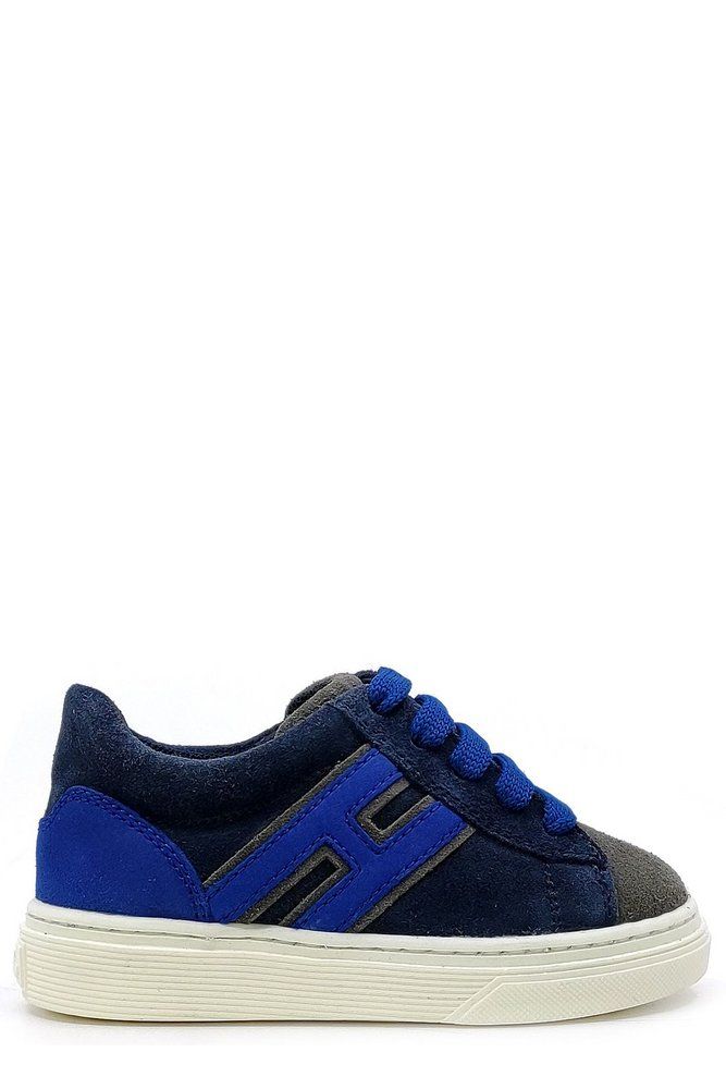 Hogan Kids 로고 패치 스니커즈 - 페칭