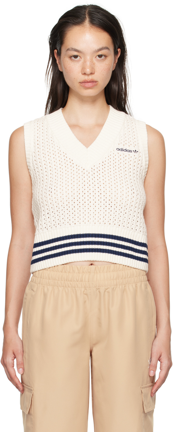 오프 화이트 니트 조끼 IX1037 | 아디다스 | 페칭 FETCHING